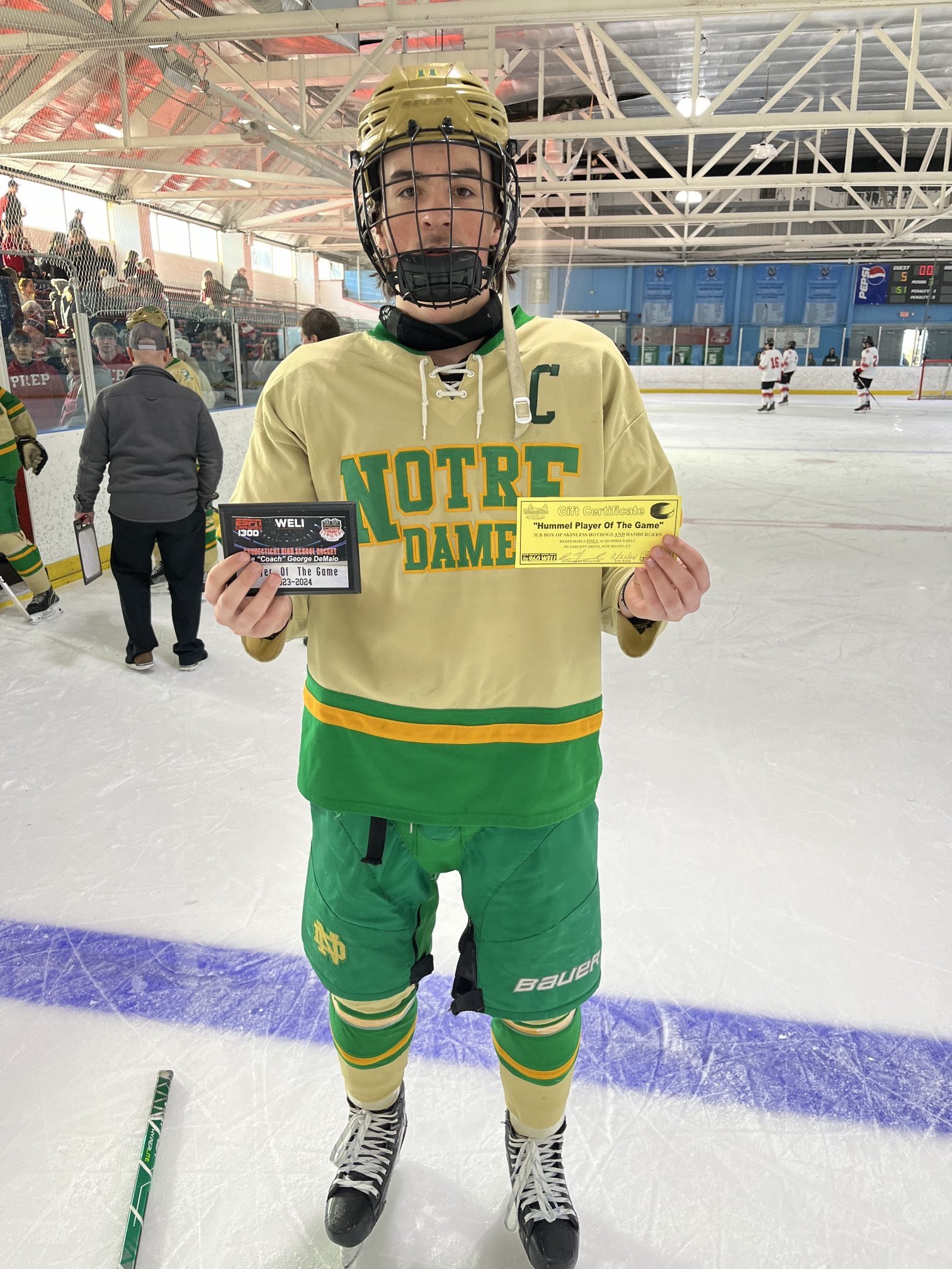 James Mascari '24 recognized as both the WELI Player of the Game and ...